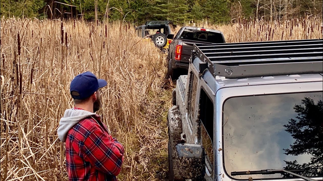 ALL 3 OF US GOT STUCK IN A SWAMP - YouTube