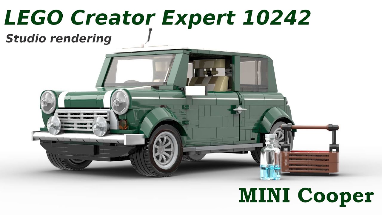 LEGO® Creator Expert 10242 MINI Cooper #bricklinkstudio rendering - YouTube