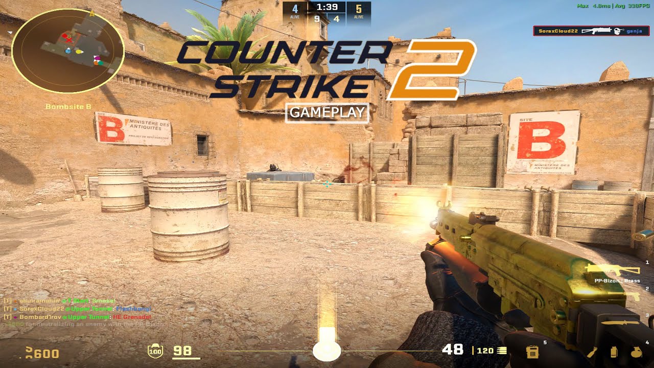 Counter Strike 2 : Ranked | Dust 2 | Gameplay #36 | No Commentary - YouTube