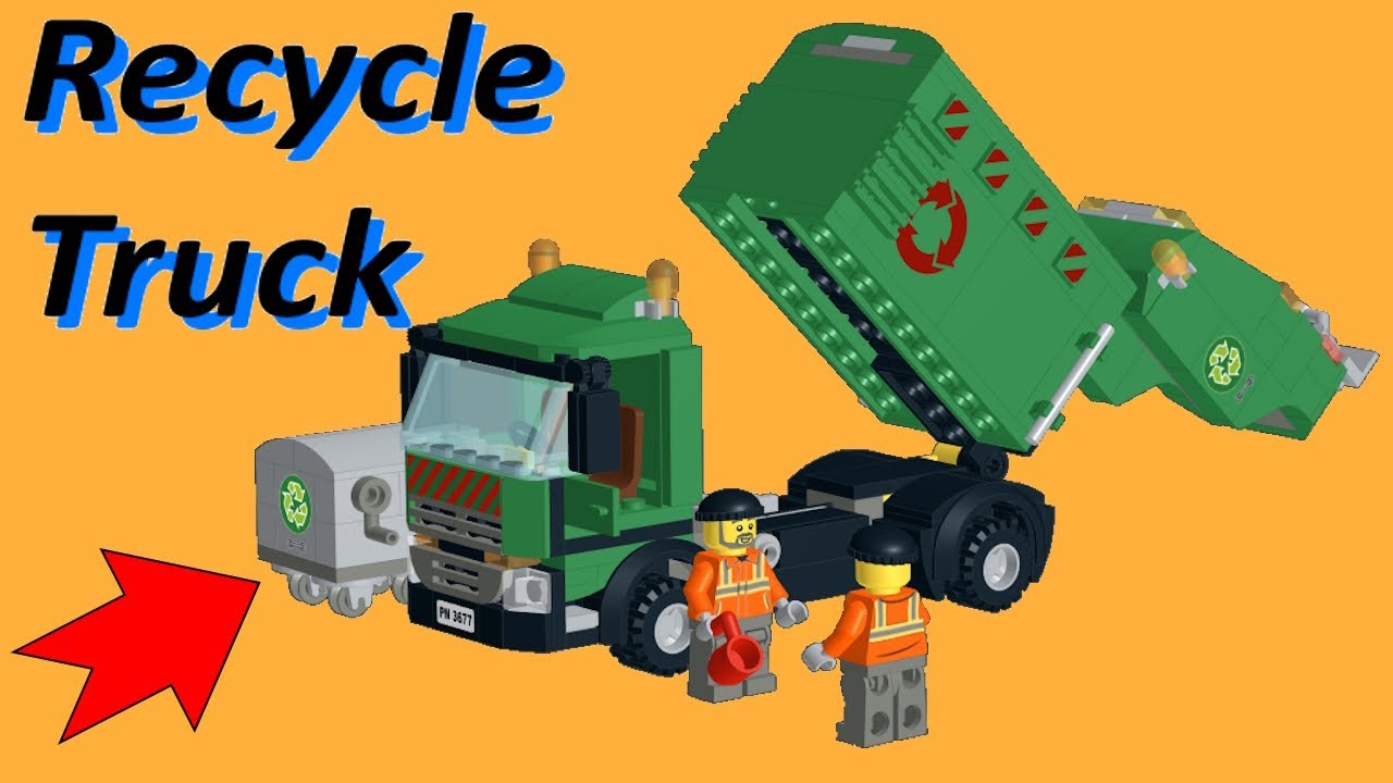 How to BUILD a LEGO Recycle Truck - YouTube