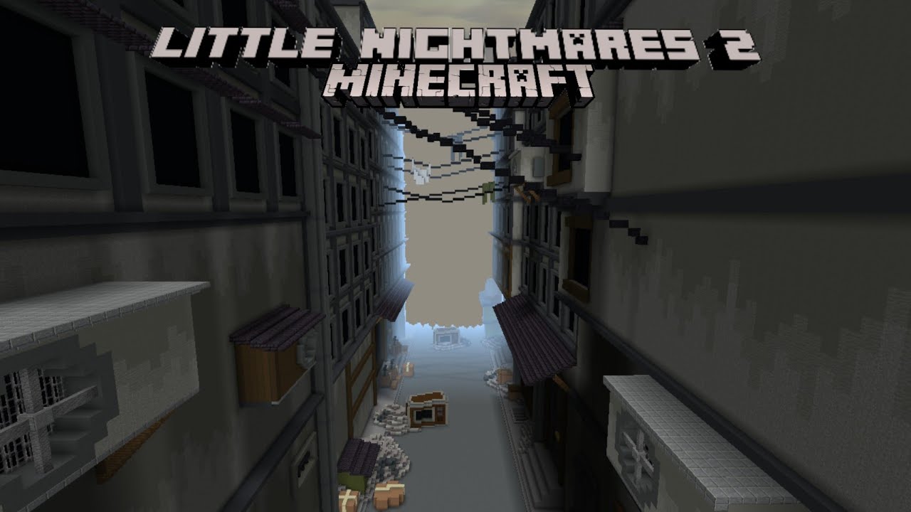 Little Nightmares 2 in Minecraft Pale City - YouTube