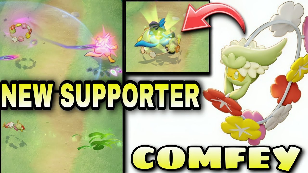 Comfey New Supporter Coming in Pokemon Unite 😍 - All Movesets and ...