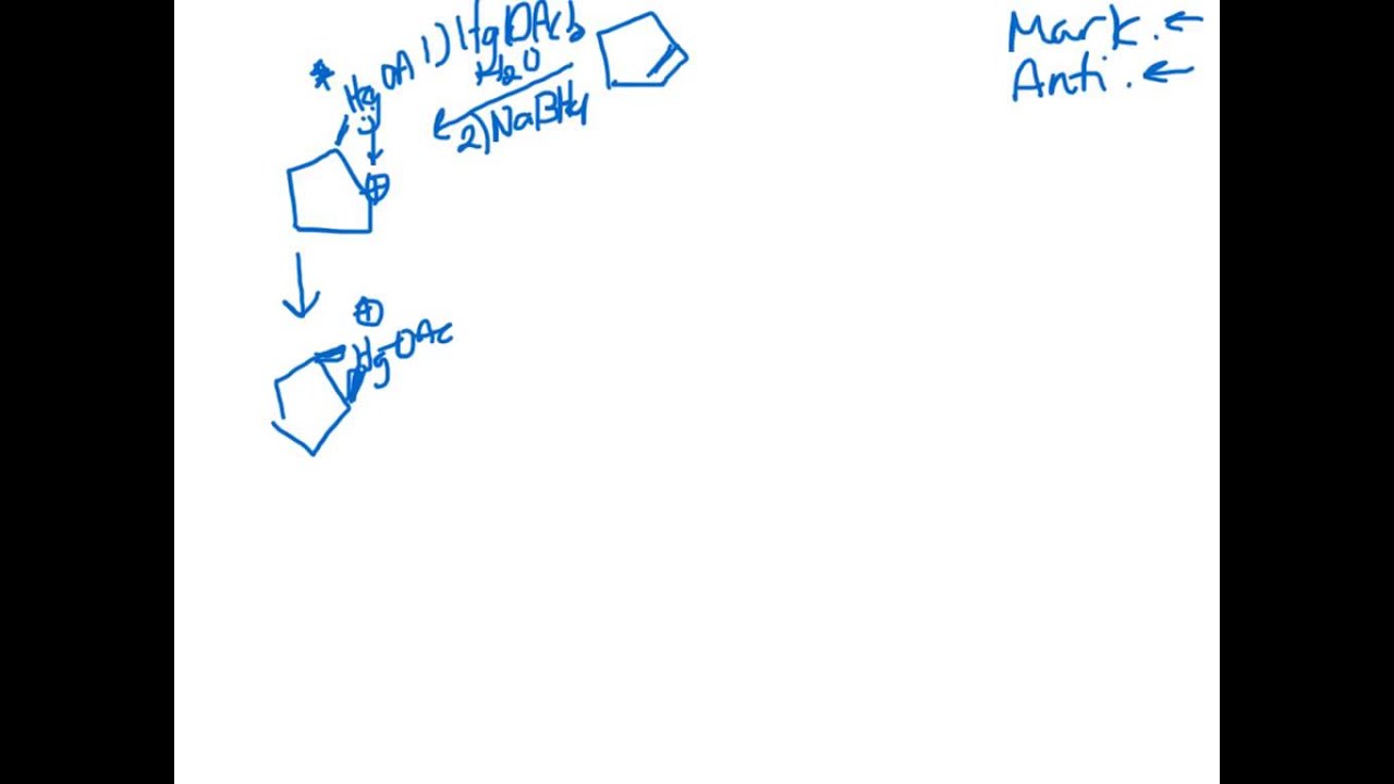 Anti Addition of H2O, Br2, Br/OH, and 2 OH groups to an alkene - YouTube