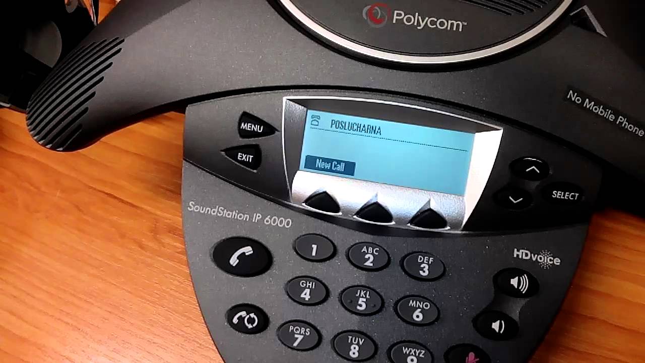 Polycom SoundStation IP 6000 (peer to peer call) - YouTube