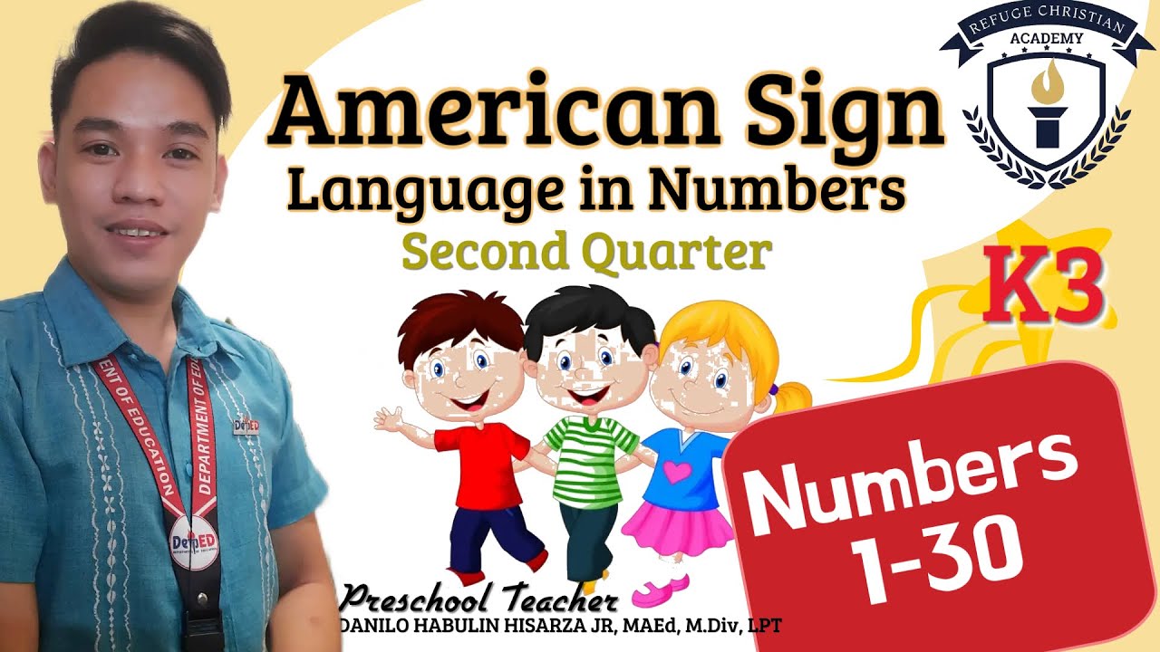 Numbers 1 to 30 ASL - YouTube