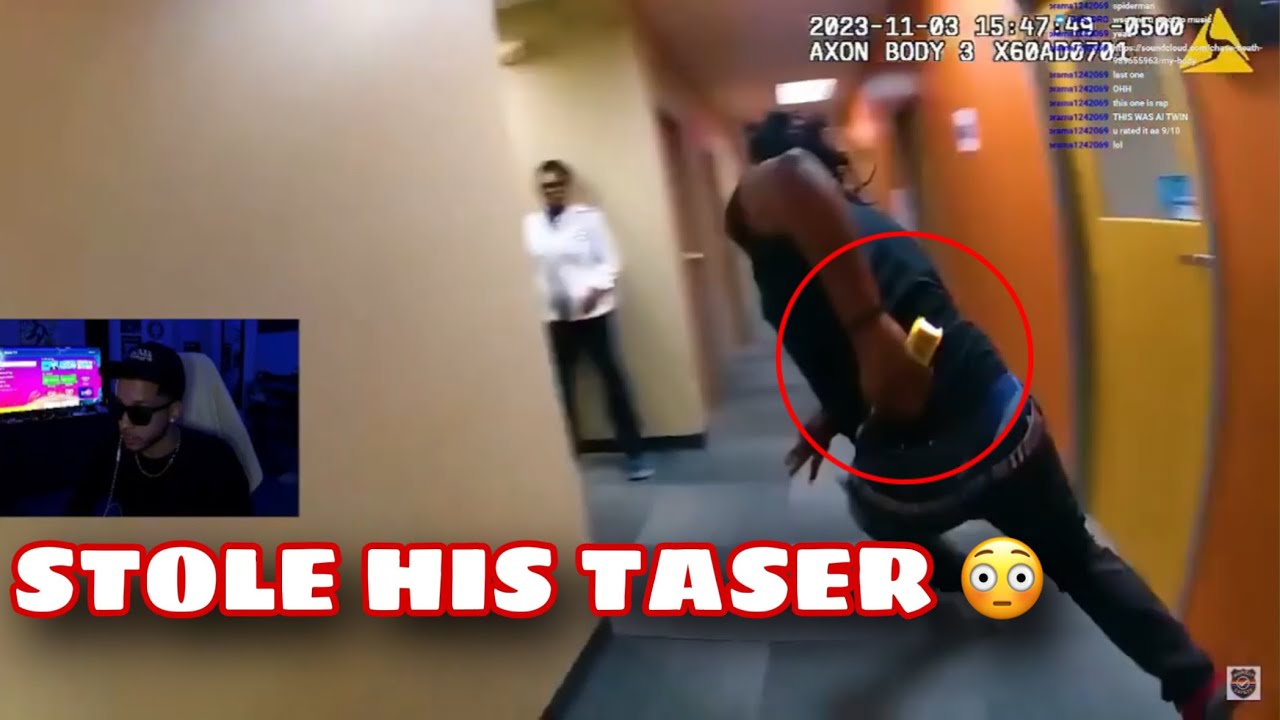 Chaos Erupts After Man Steals Officer's Taser | REACTION - YouTube