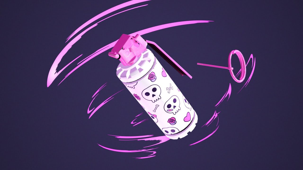 Grenade Flashbang Pink Skulls Stream Transition | Valorant Fortnite ...