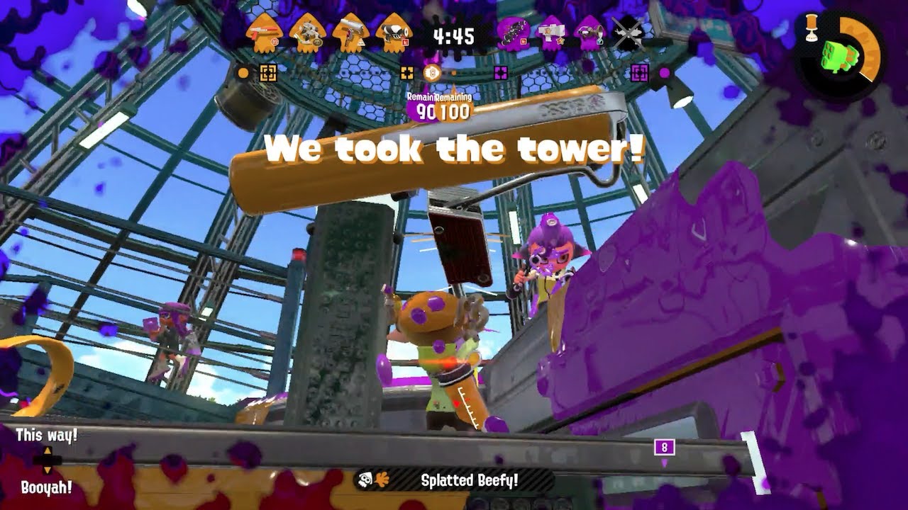 Splatoon 2: Working the angles in Tower Control [16(1)-5, Foil Flingza ...