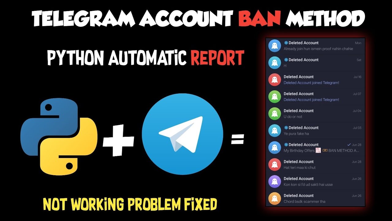 HOW TO BAN TELEGRAM ACCOUNT | HOW TO BAN TELEGRAM PRIVATE CHANNEL - YouTube