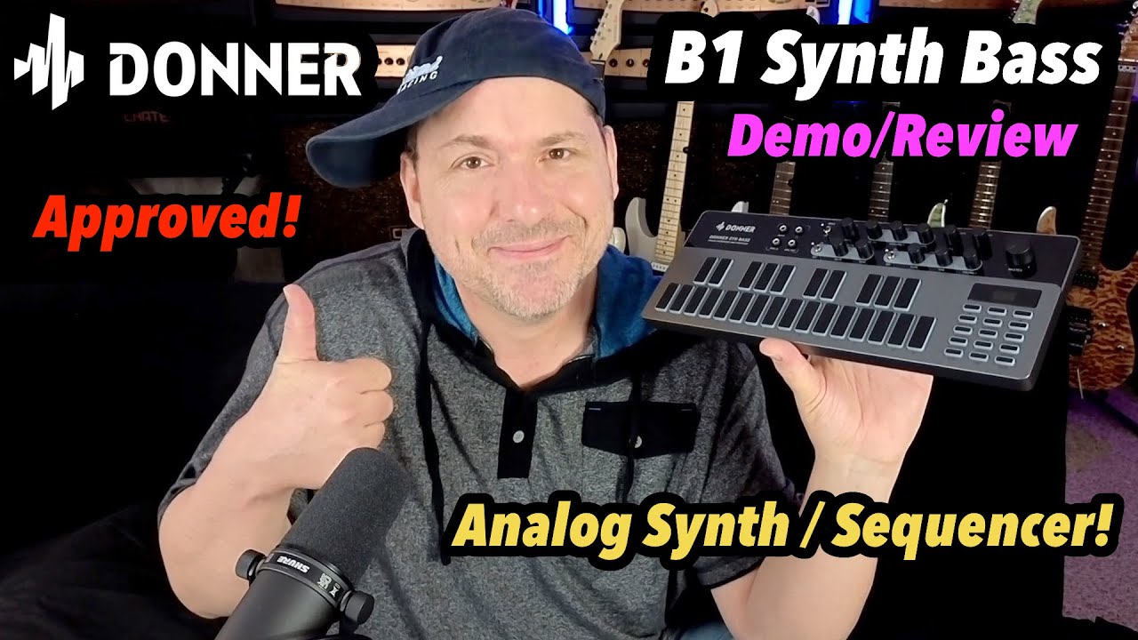 Donner B1 Analog Bass Synthesizer & Sequencer Demo and Review - YouTube