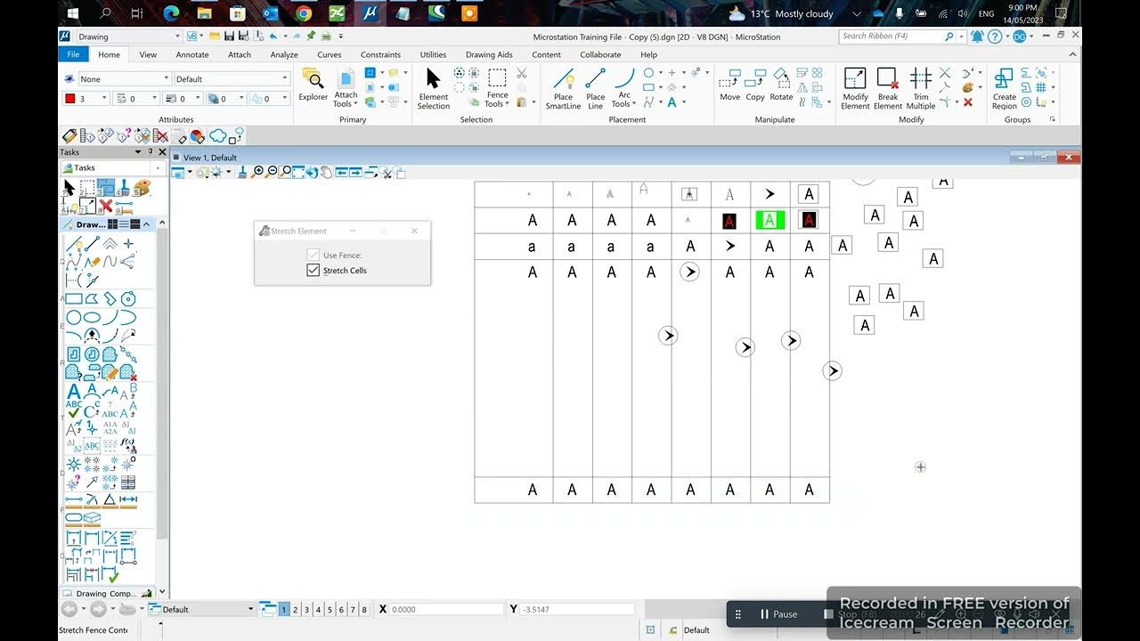 MicroStation CONNECT Edition: How To Stretch Elements - YouTube
