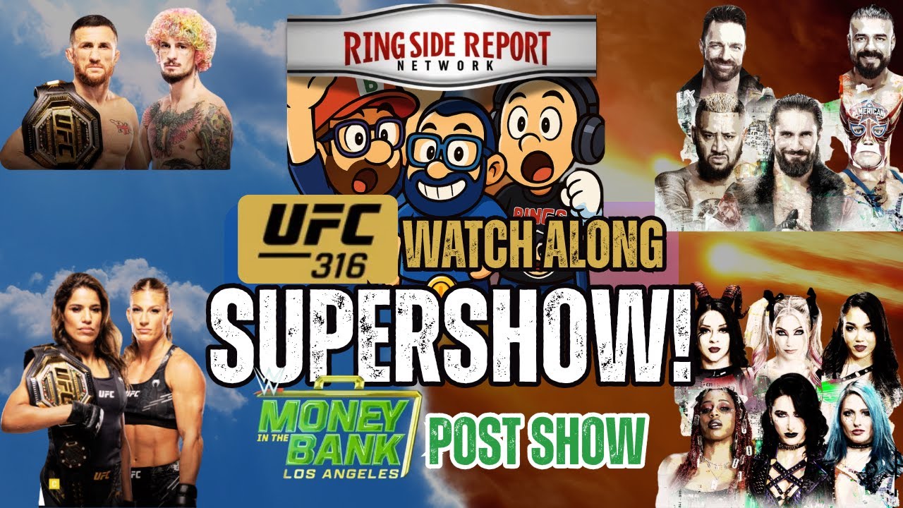 UFC 316 Live Watch Along | WWE Money in the Bank Post Show - YouTube