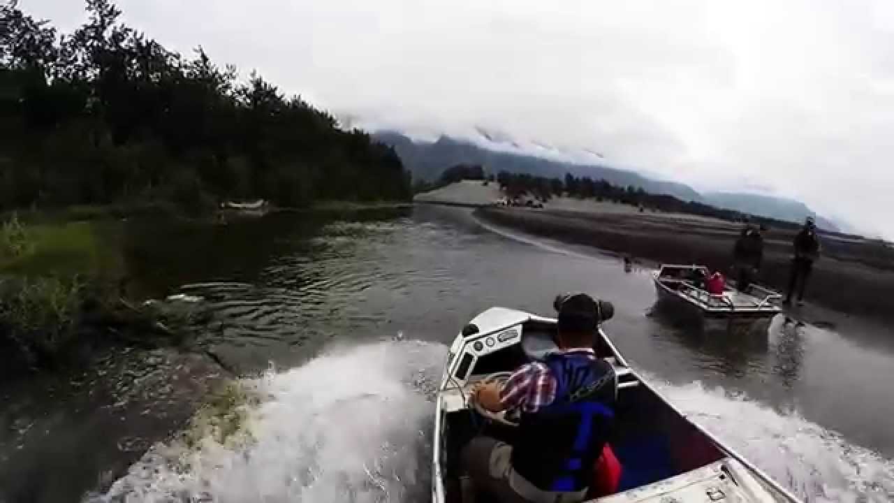 Mini jet boat Jim creek Alaska June 2015 - YouTube