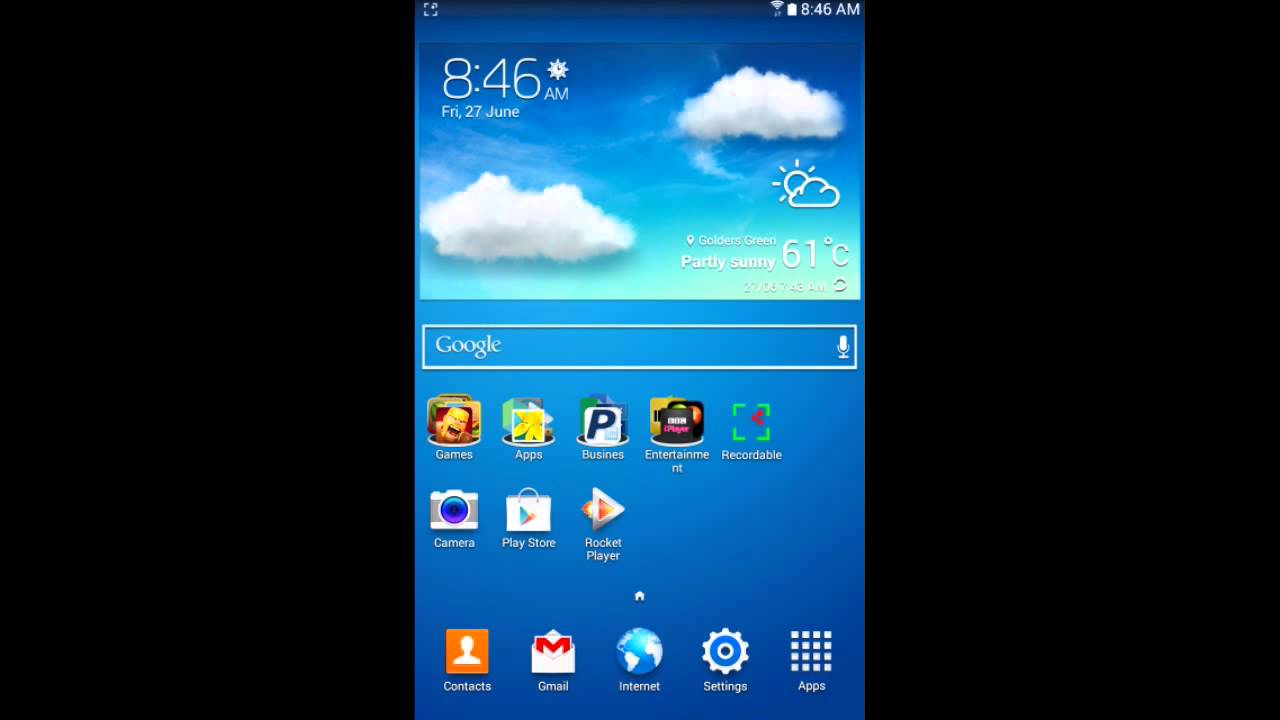 Set date and time samsung tab 3 - YouTube