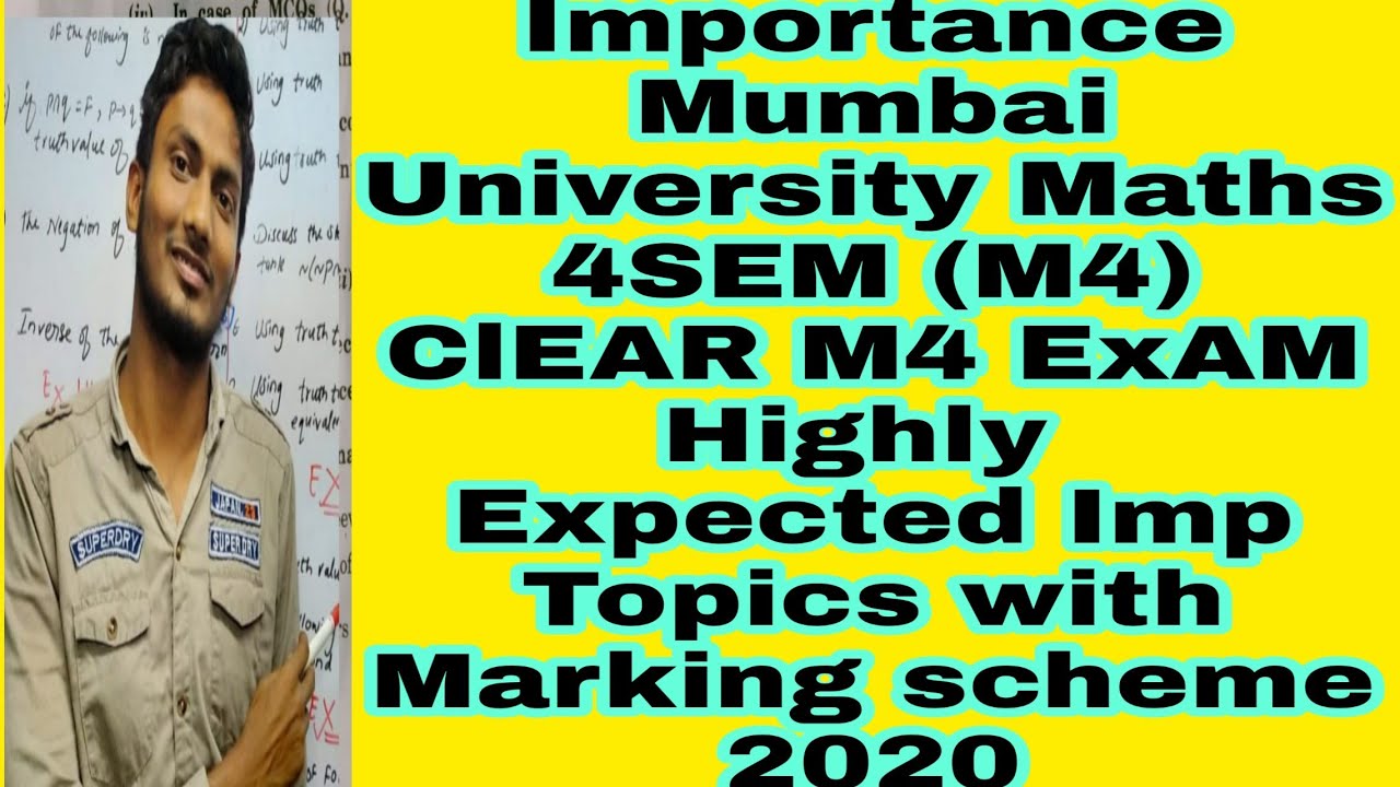 How to Pass Maths4 |M4 |IMPORTANCE & EXPECTED TOPICS QUESTIONS MU ...