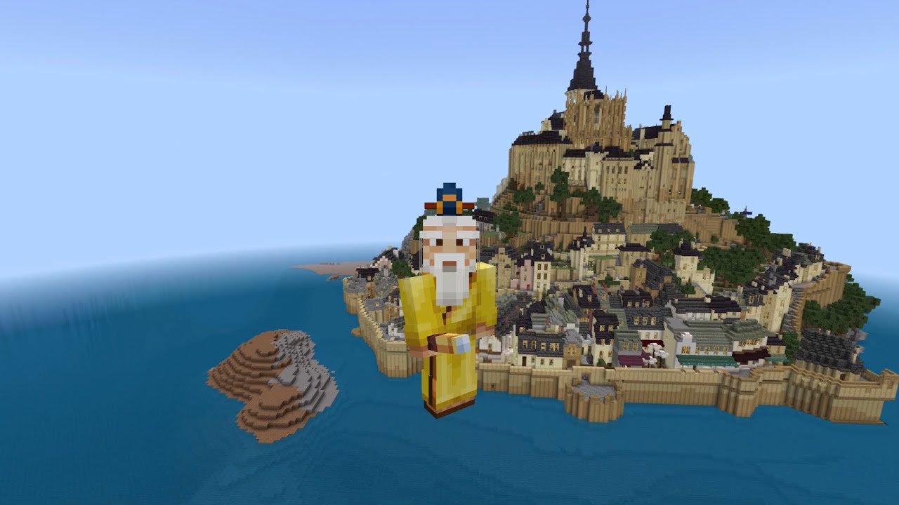 Minecraft / Mont Saint Michele Built In Minecraft | Explore Mont Saint ...