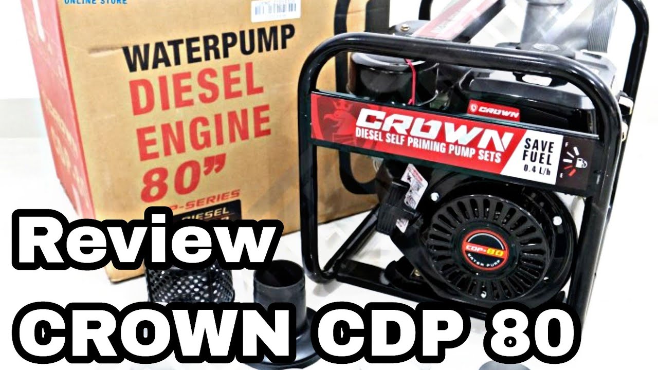 Pompa Air Alkon || Crown Diesel Pump CDP 80 (3 Inch) - YouTube