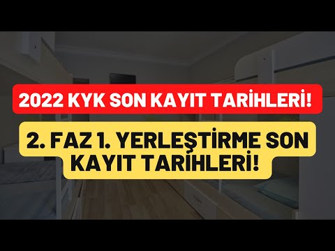 KYK YURT YEDEK 2. FAZ 1. YERLEŞTİRME SONUÇLARI AÇIKLANDI SON KAYIT NE ZAMAN SAKIN KAÇIRMAYIN!!1