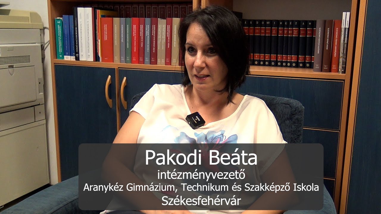 Beszélgetés Pakodi Beáta intézményvezetővel - YouTube