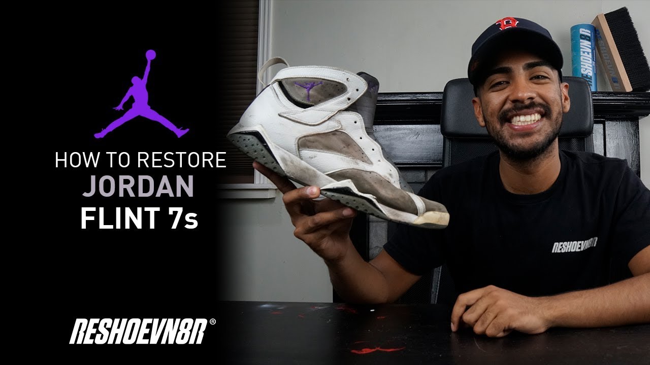 Vick Almighty Restores Air Jordan Flint 7 with Reshoevn8r! - YouTube