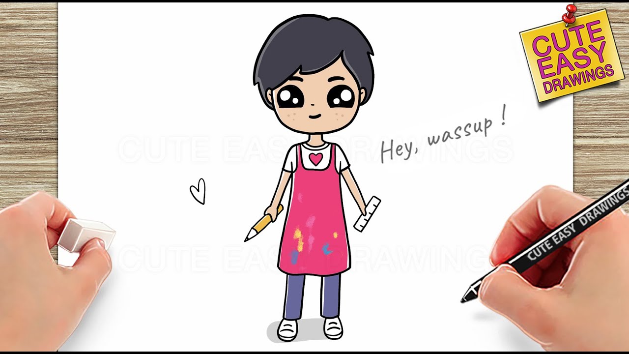 How to Draw a Boy - Artist | Learn to Draw Cute Boy Easy Step by Step ...