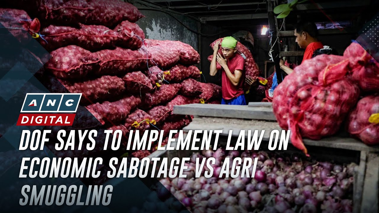 DOF says to implement law on economic sabotage vs agri smuggling | ABS ...