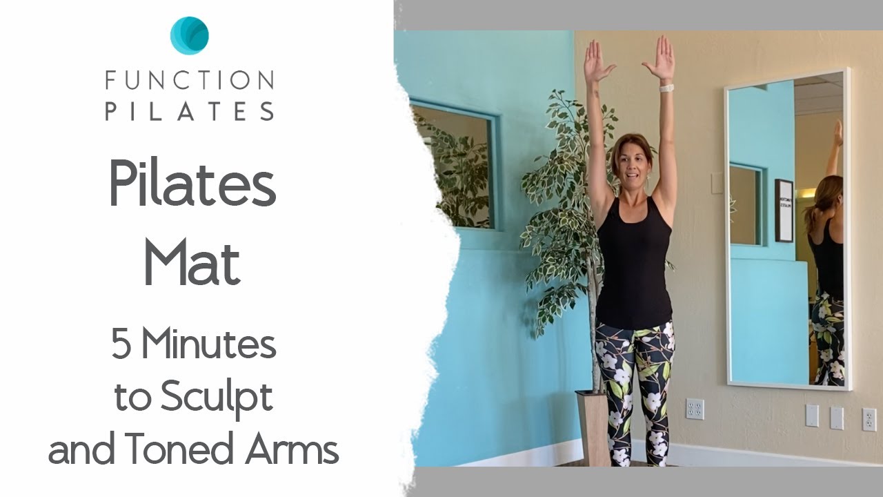 Pilates Mat ~ 5 Minutes To Sculpt And Toned Arms - YouTube