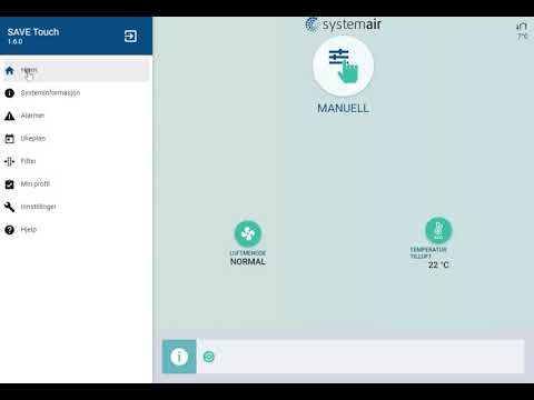 Aktivering av integrert fuktføler i Systemair/Villavent Savecair aggregater - YouTube