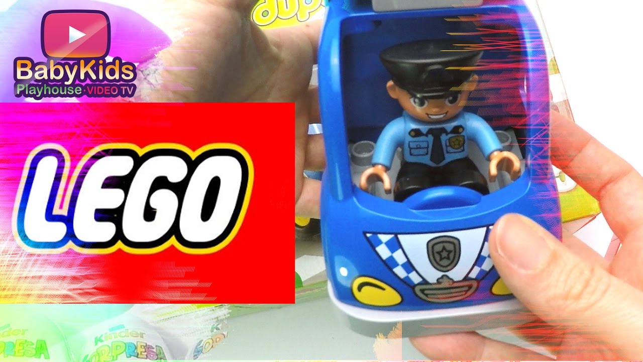 Duplo Lego Police Officer Jail Bank Robbers Stealing Money - Unboxing ...