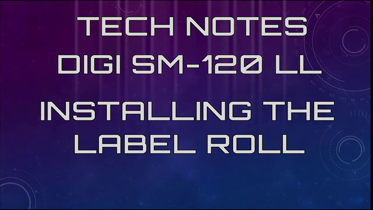 DIGI SM 120 LL Linerless scale label replacement. - YouTube