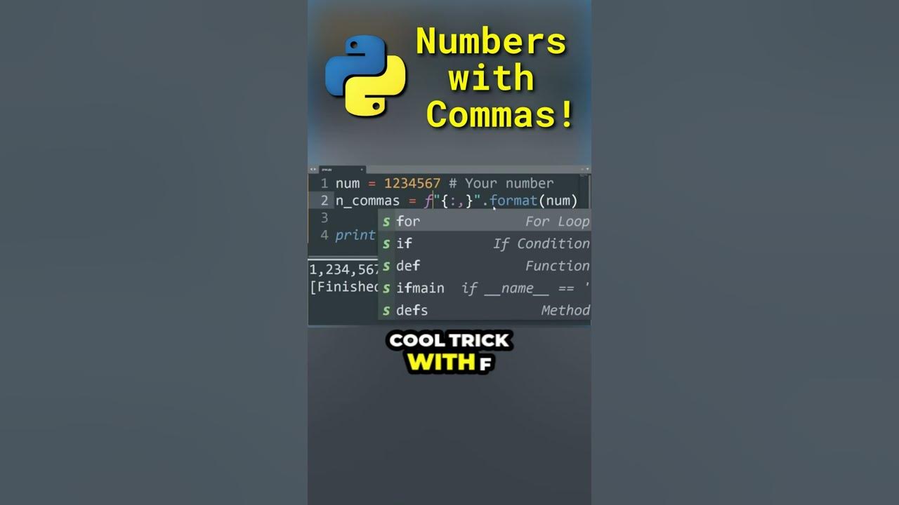 Numbers with Commas! - YouTube
