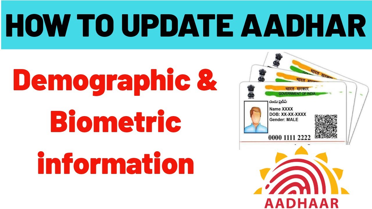 How to update Aadhar- Demographic/Biometric details💻Online/POC - YouTube