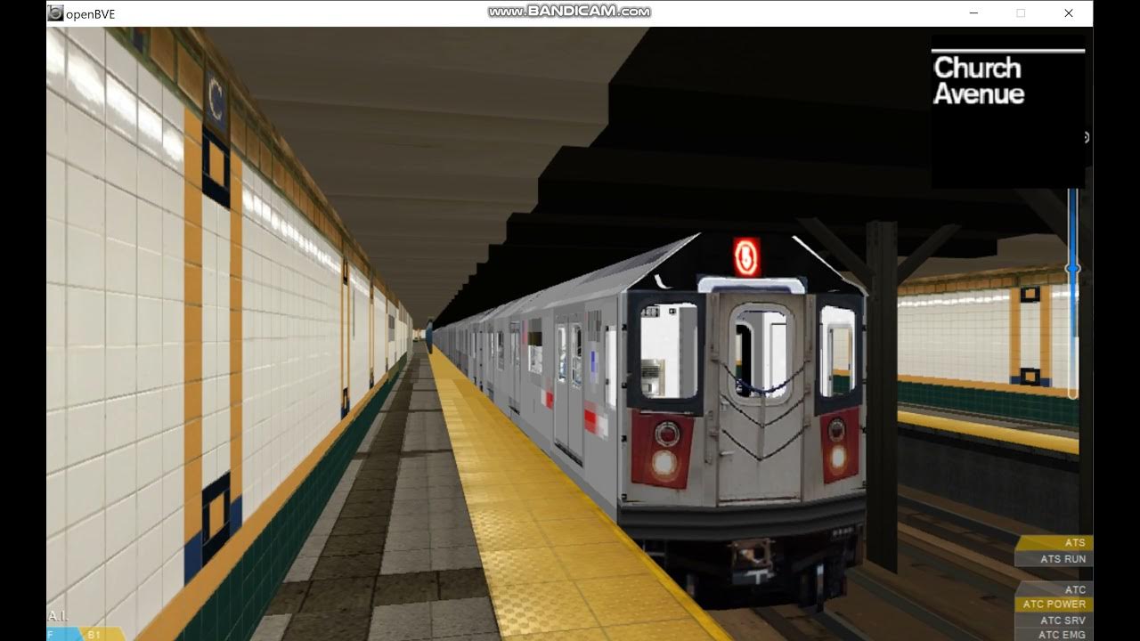 Openbve R142 5 Train Arriving and Departing At Church Avenue - YouTube