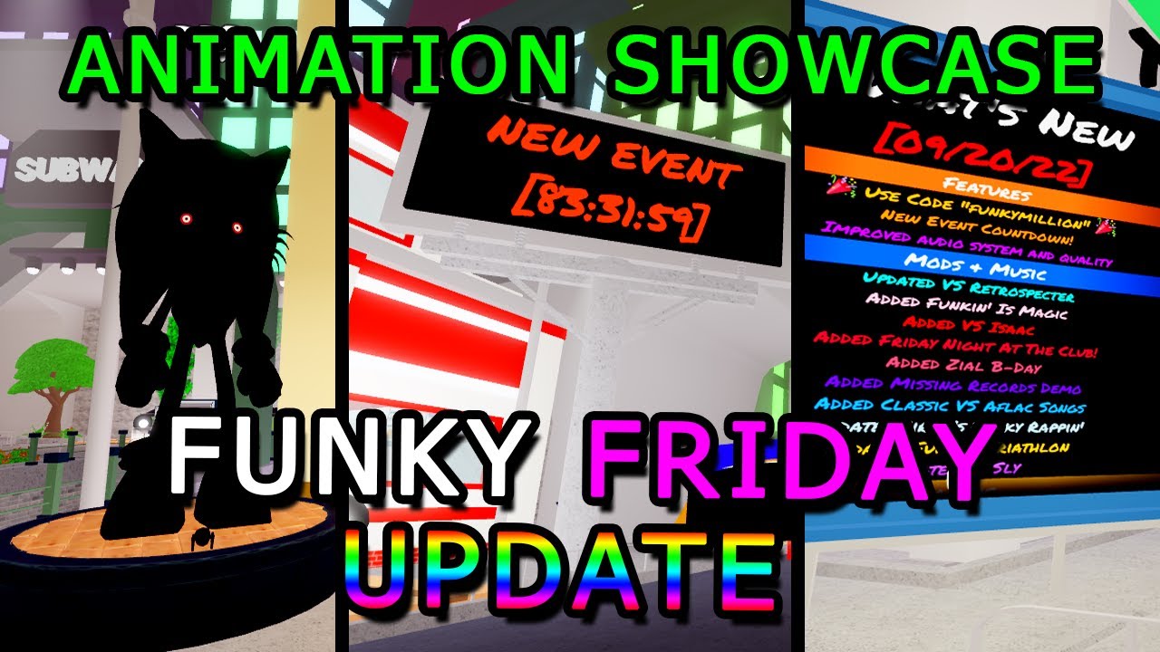 [Funky Friday] All about the new Update! (New Code + Animation Showcase ...