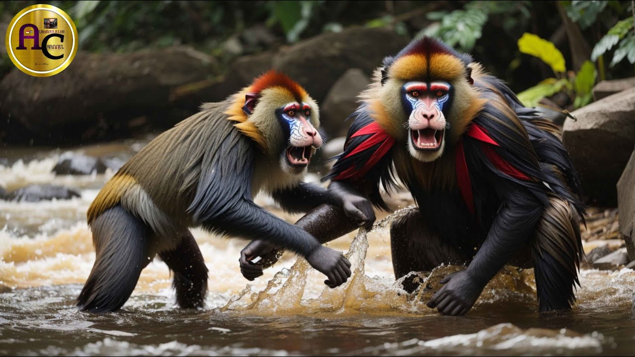 Mandrill Baboon Gelada | 3 Primate HUNTING GOAT 🤔 | Alhamdulillah ...