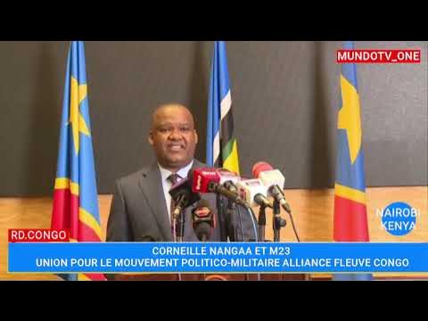 Corneille Nangaa et M23 Union pour le Mouvement Politico Militaire 'Alliance Fleuve Congo' - YouTube