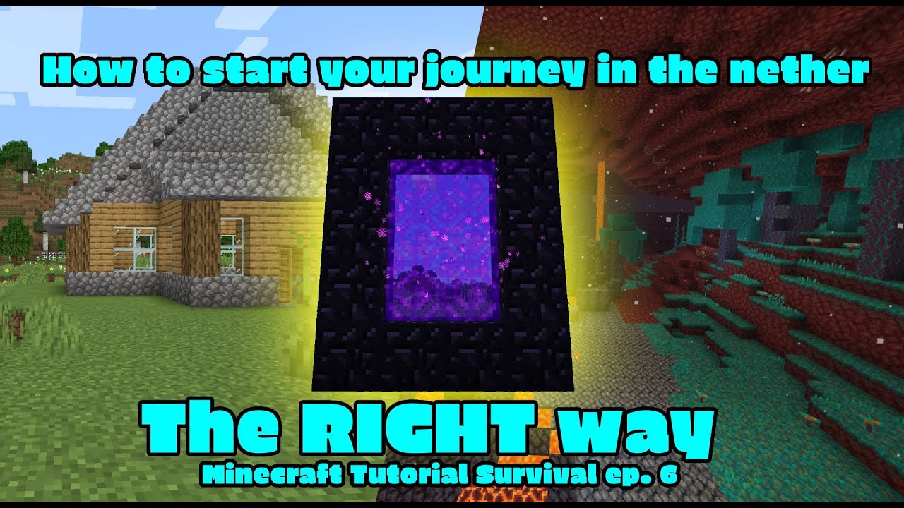 ULTIMATE guide to the nether part 2(tutorial survival ep7) - YouTube