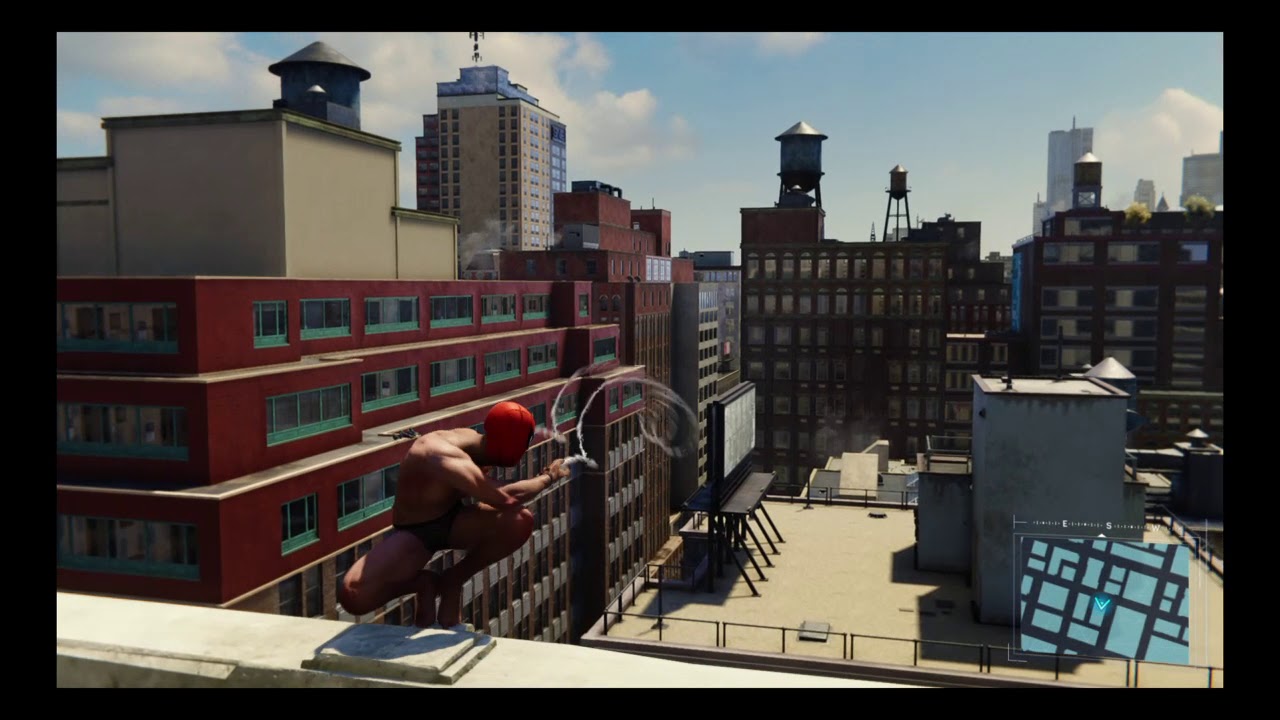 Marvel's Spider-Man that one pedestrian on the roof - YouTube