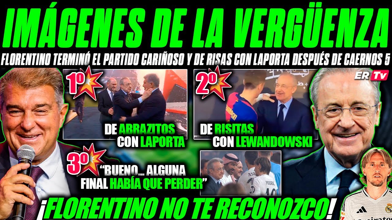 💥 ¡HA PERDIDO el NORTE! FLORENTINO PÉREZ de RISAS con LAPORTA y ...