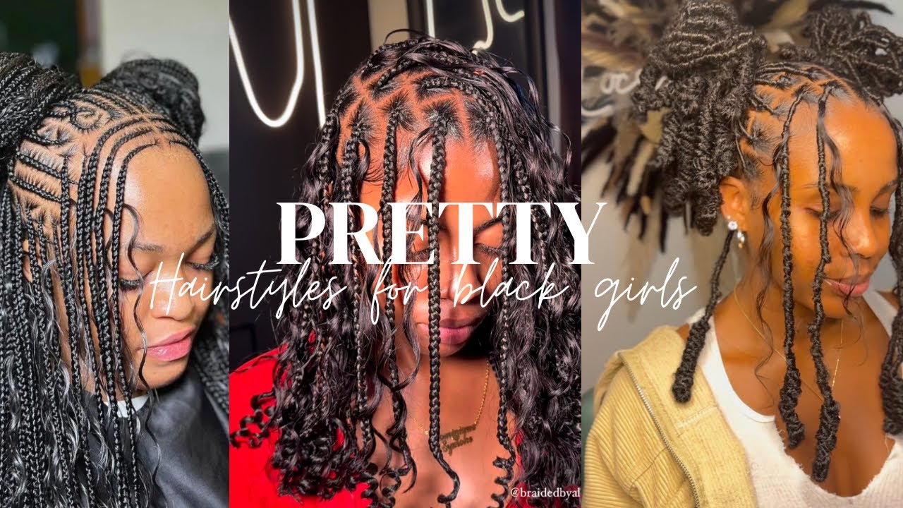Cute braided hairstyles for black girls 🥰 ️ - YouTube