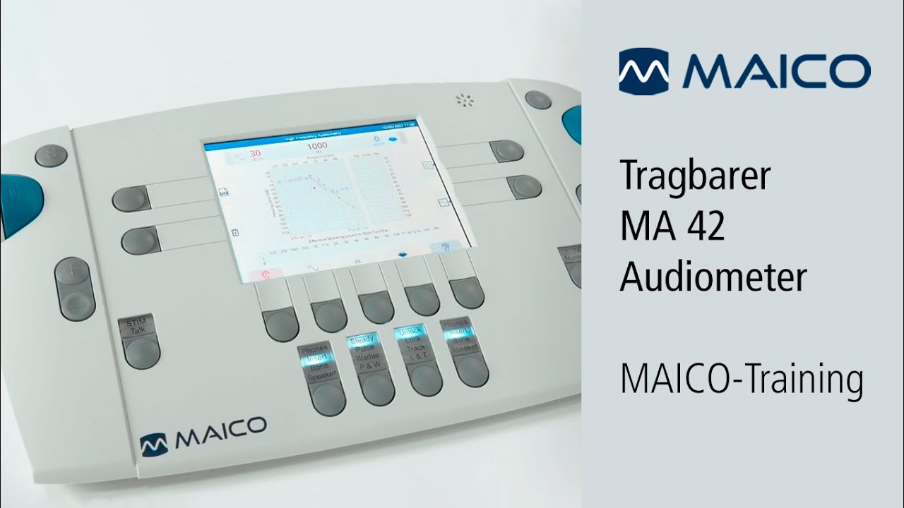 Tragbares MA 42 Audiometer | MAICO-Training | Hör-Screening ...
