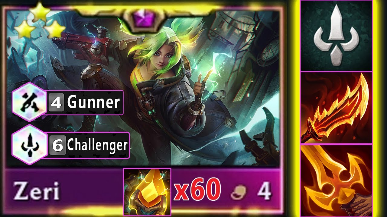 6 Challenger Zeri ⭐⭐⭐ + Zaun Robotic Arm = Double Machine Gun!! | 4 ...