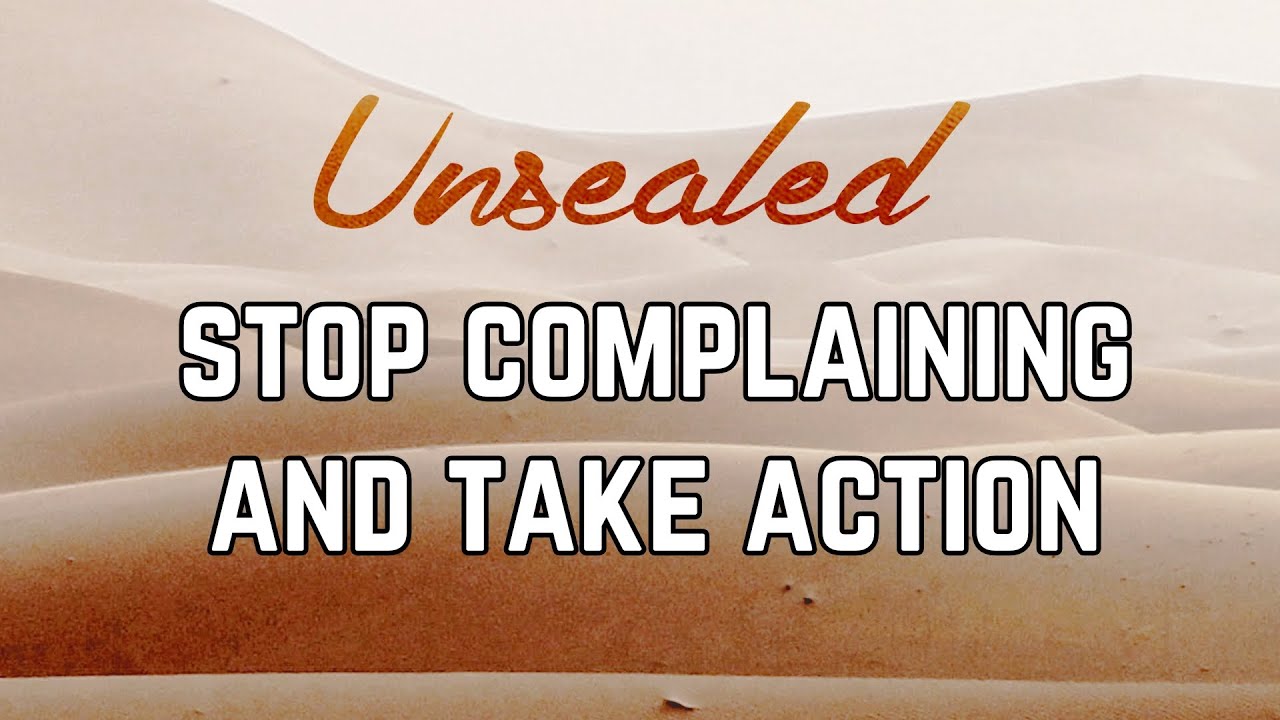 We need to stop complaining and take action - YouTube