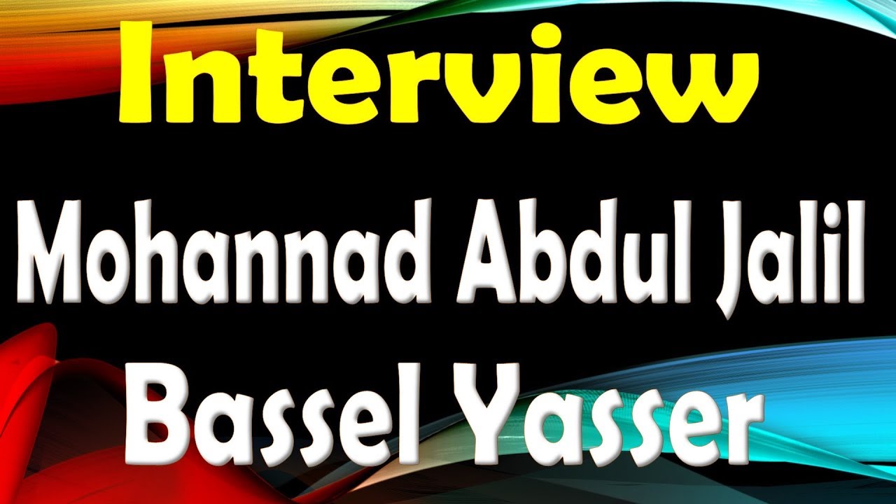 Interview -- Nov. 2017 -- Grade 7 violet -- Mohannad Abdul Jalil & Bassel Yasser - YouTube