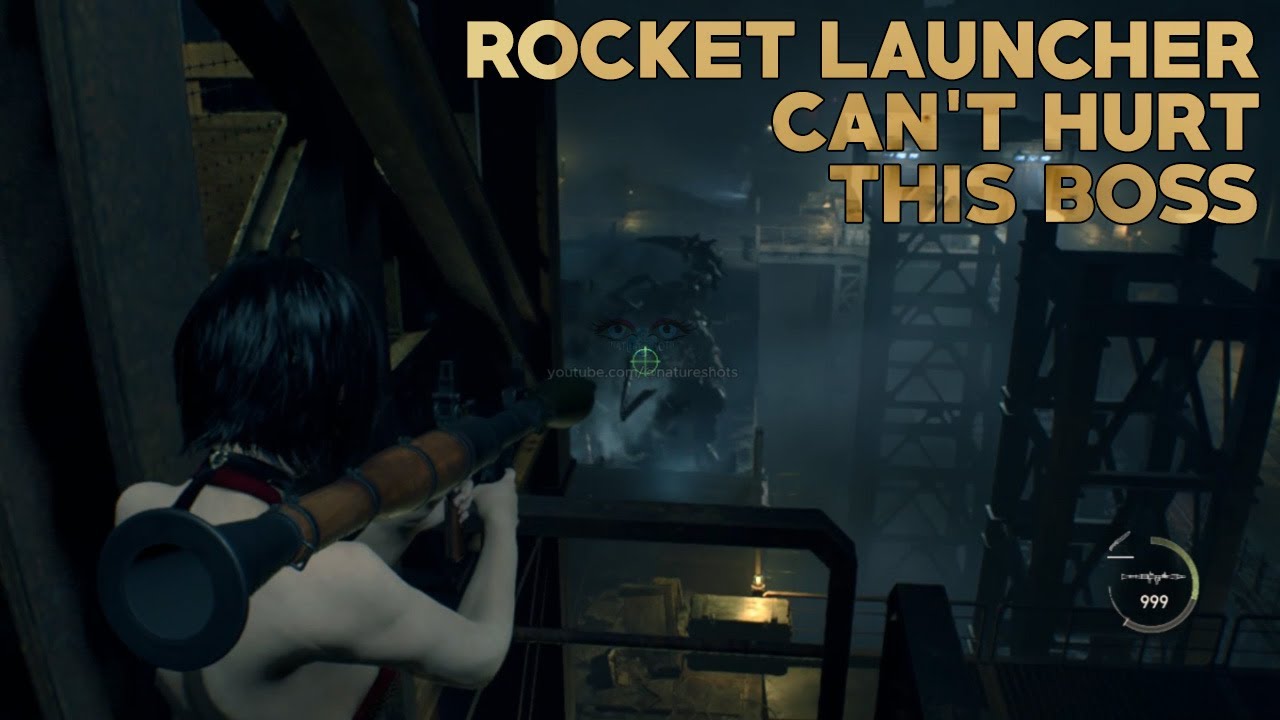Ada Wong Can Not Kill This Boss With Rocket Launcher - YouTube