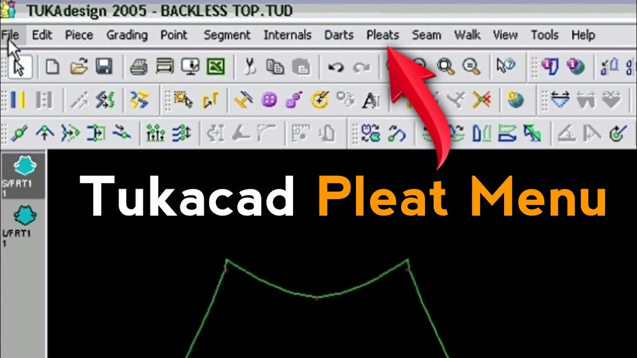 Tukacad Pleats Menu | Create Box or Knife Pleat | Edit Pleat | Add by ...