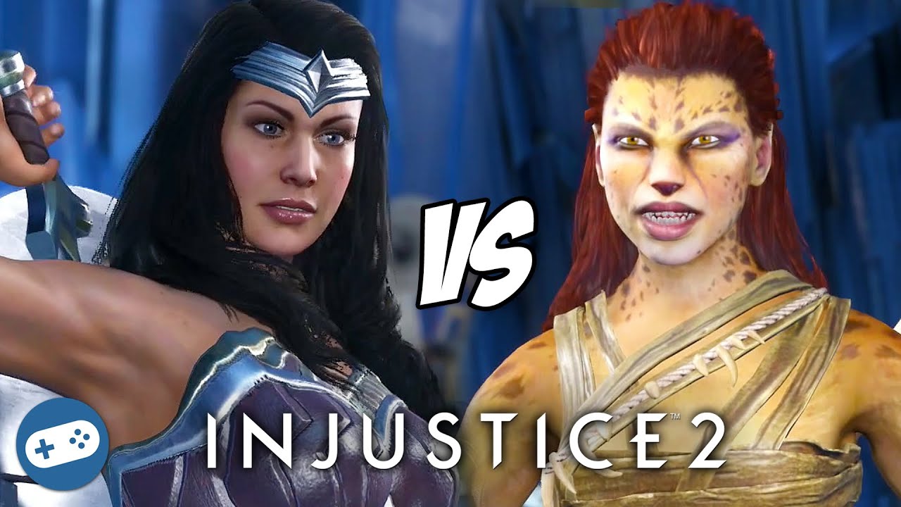 WONDER WOMAN vs CHEETAH Injustice 2 Gameplay - Wonder Woman 1984 Battle ...