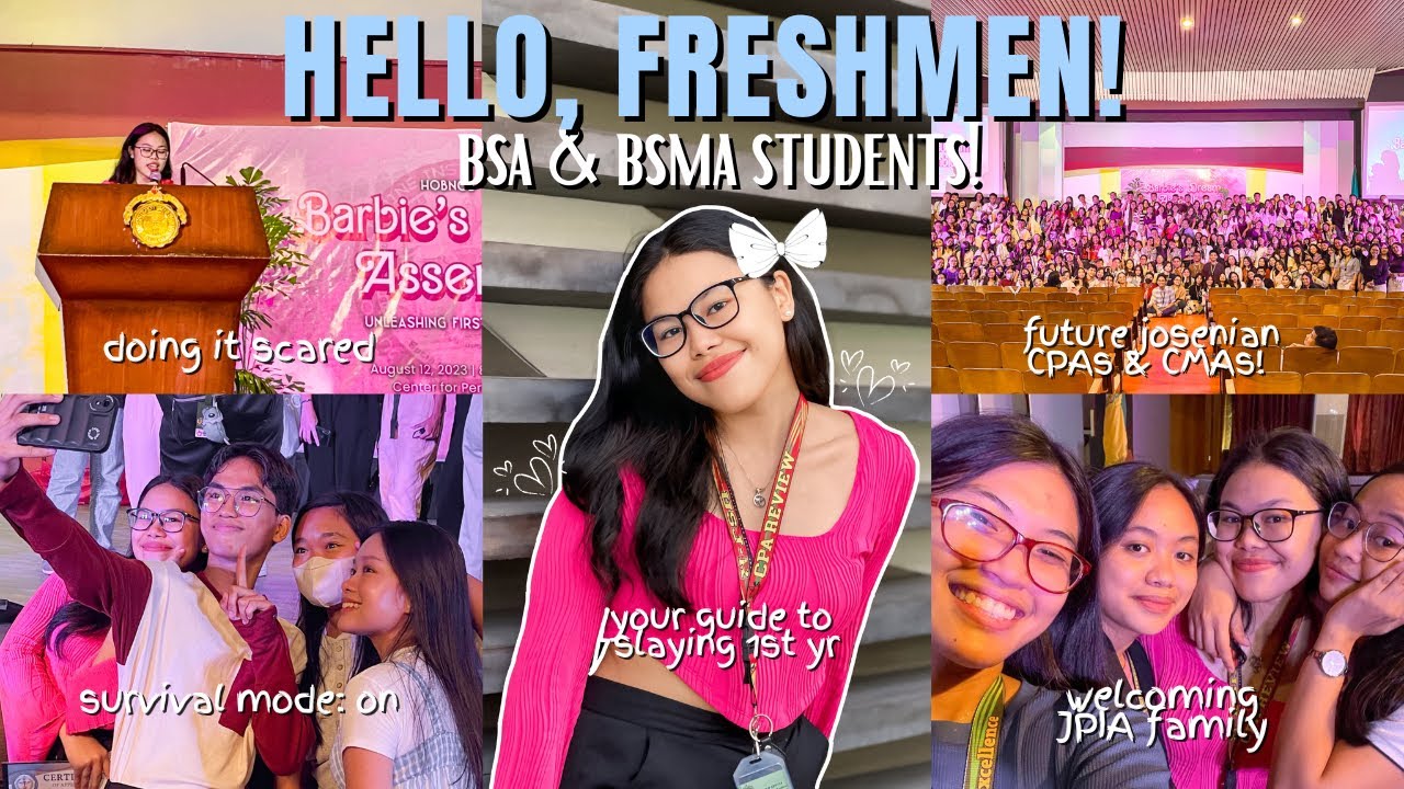 a freshman’s guide 🌷 1st year BSA & BSMA 📚 welcome to college ...