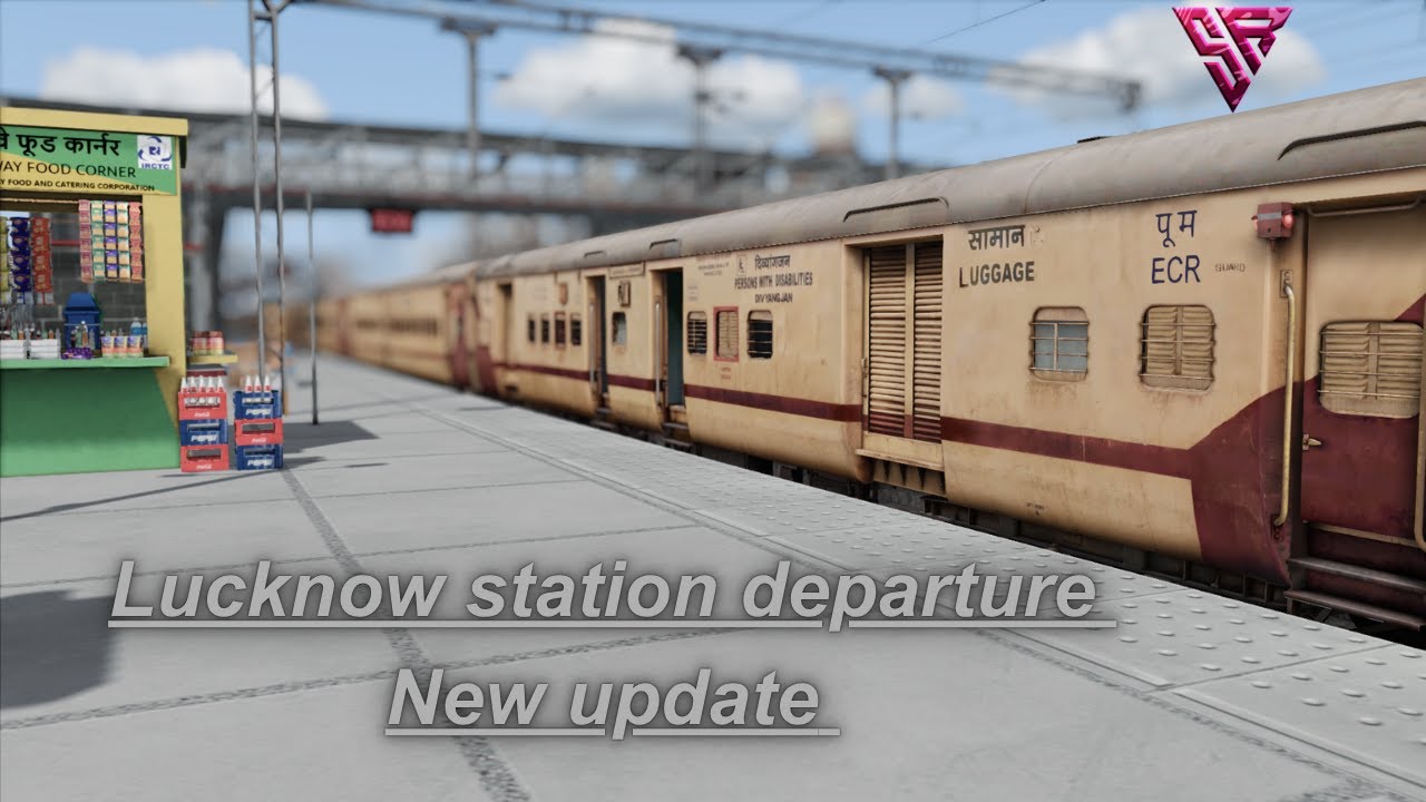 🔥 Lucknow Jn Departure Scene | INDOSIMWORLD Latest ICF| Uttar Pradesh ...