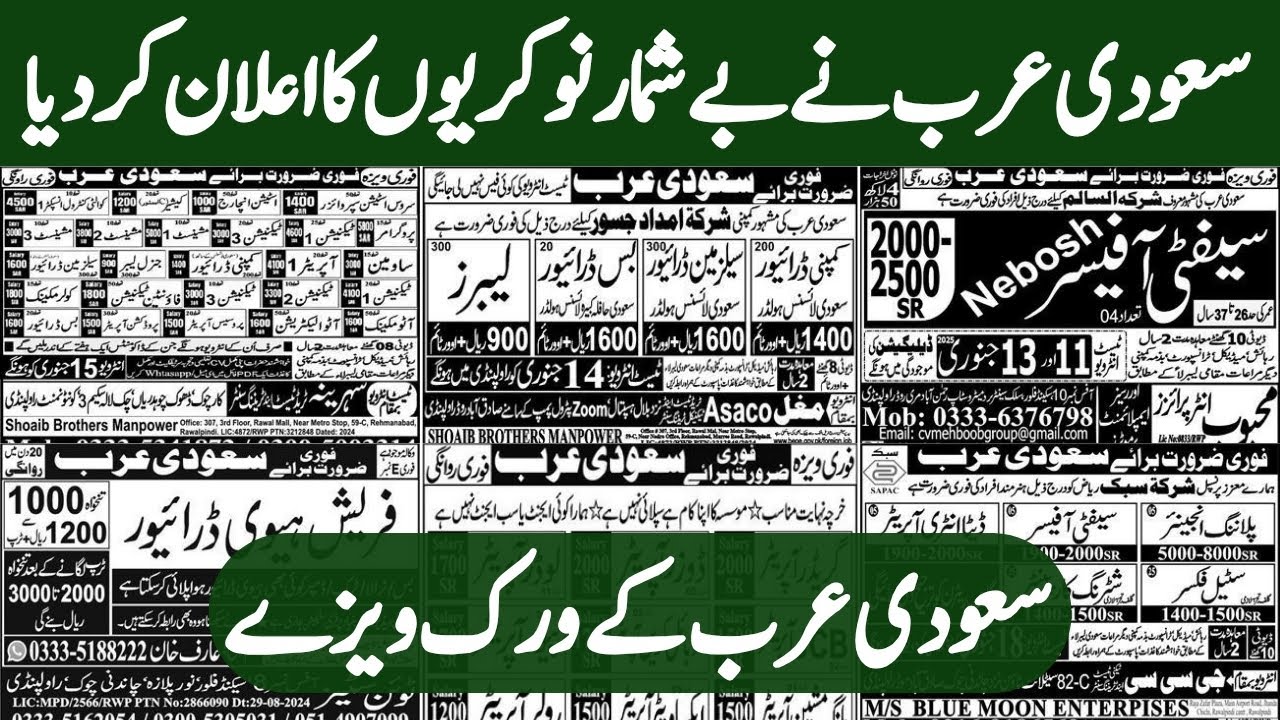 Jobs in Saudi Arabia for Pakistani 2025 | Indeed Saudi Arabia Guide ...